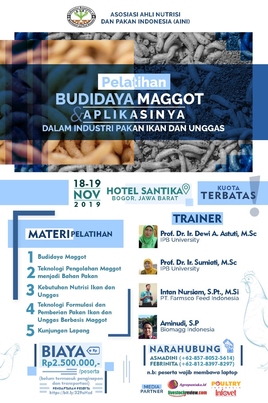 Pelatihan AINI – Budidaya Maggot dan Aplikasinya dalam Industri Pakan ...